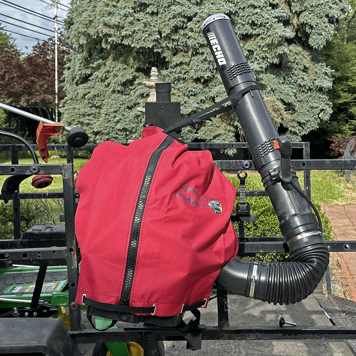 Welcome to Shoptheprotector - RED Backpack blower cover Expandable design