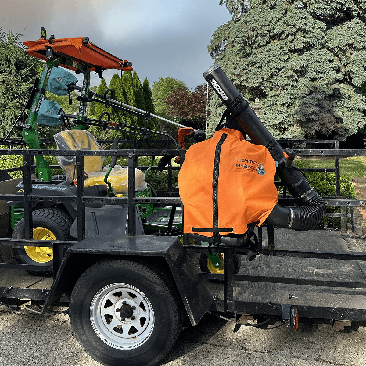 Welcome to Shoptheprotector - ORANGE Backpack blower cover / Expandable ...