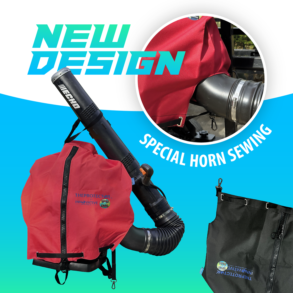 Welcome to Shoptheprotector - RED Backpack blower cover Expandable design