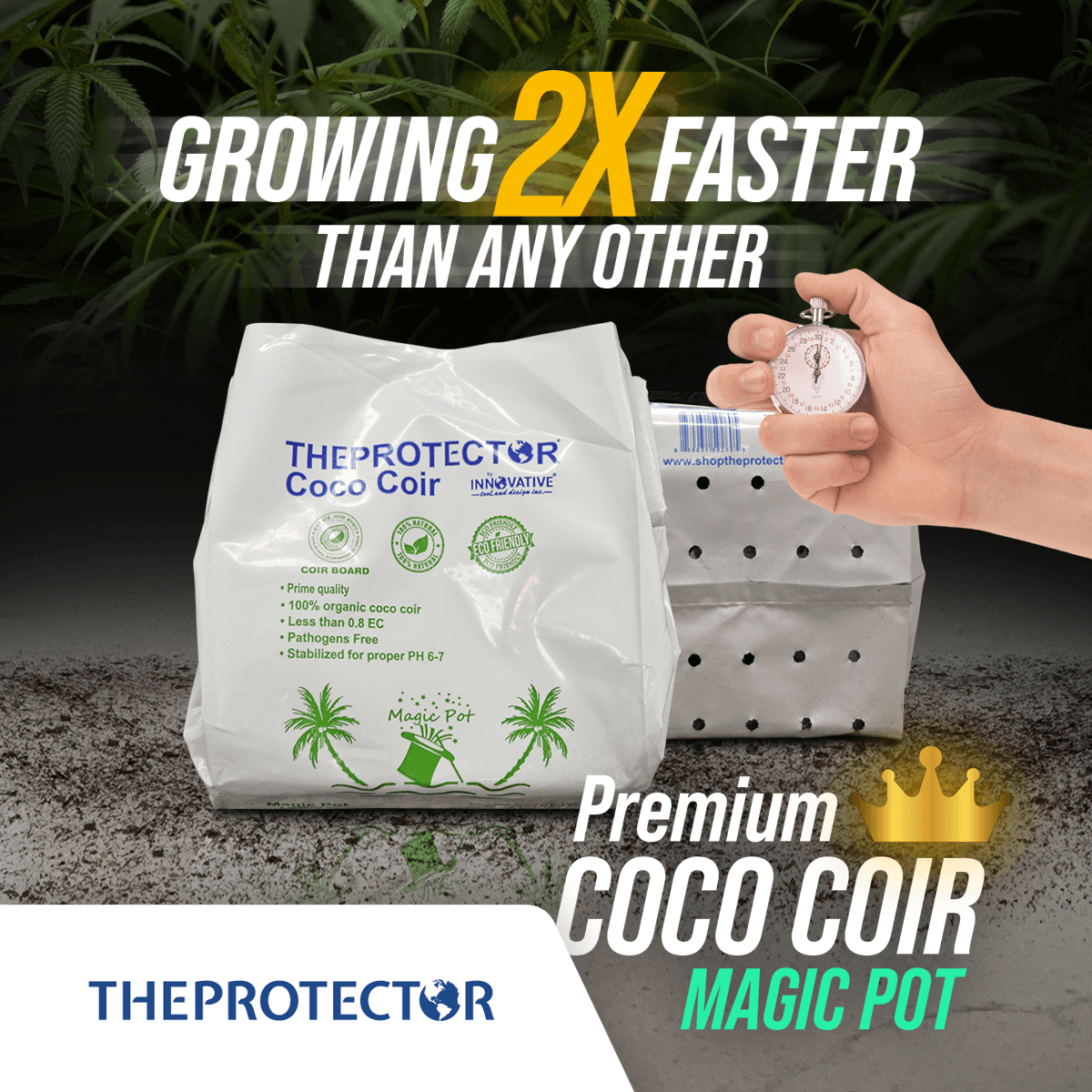 Welcome to Shoptheprotector - 2 Gallon Magic pot Coco Coir Polybag Open Top